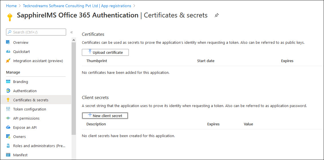 Configuring OAuth2- Office 365