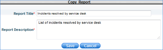 Editing a Custom Report