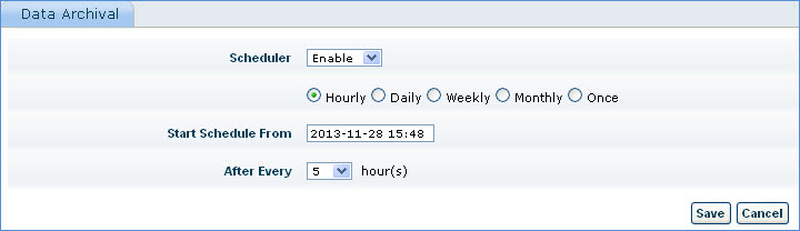 Data Archive Configuration