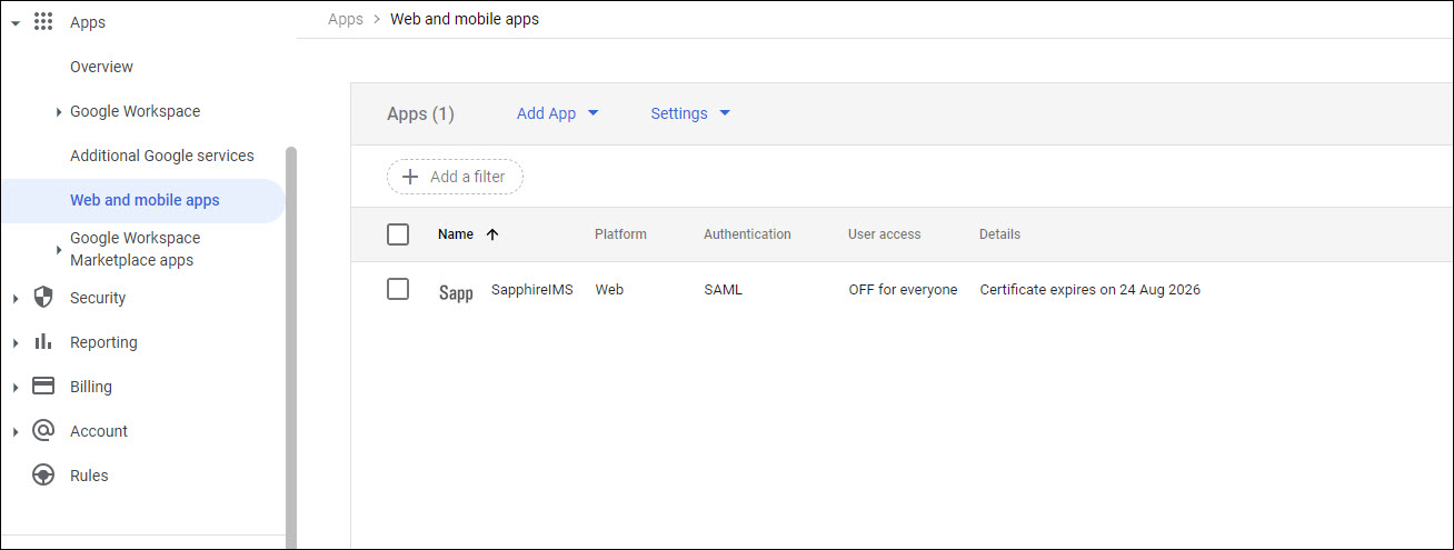 Configuring Google Workspace
