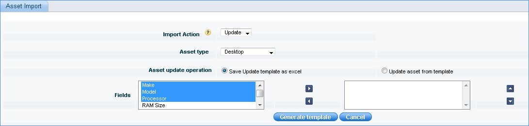 Asset Import (Legacy Interface)