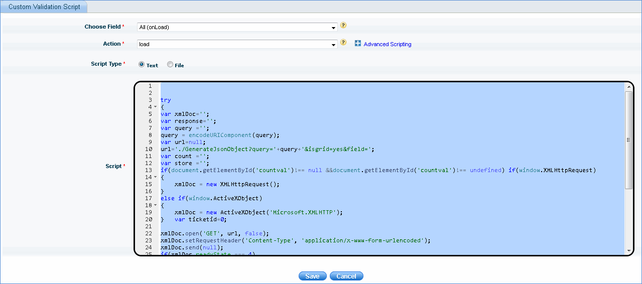 Customization Scripts