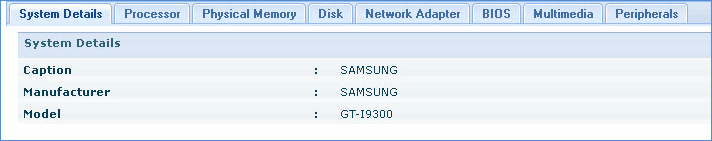 Viewing Inventory Information for Android devices