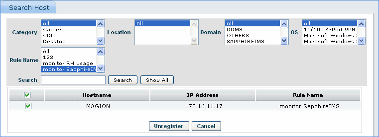 Software Metering Profile Unregisteration